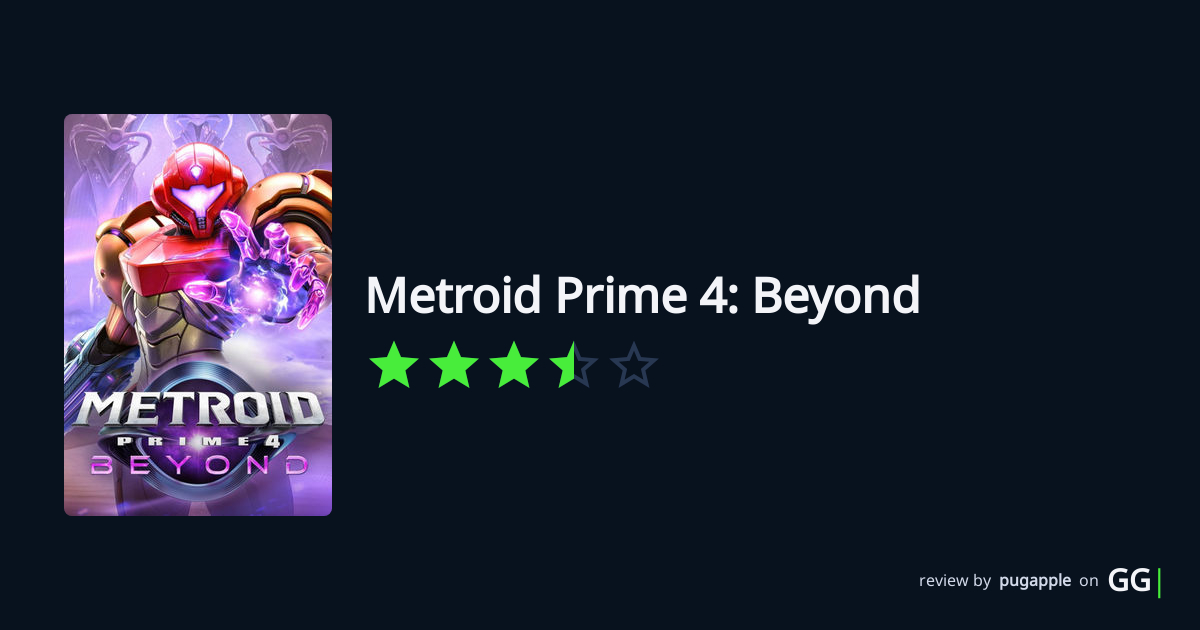 3.5/5 ★ – pugapple's review of Metroid Prime 4: Beyond.